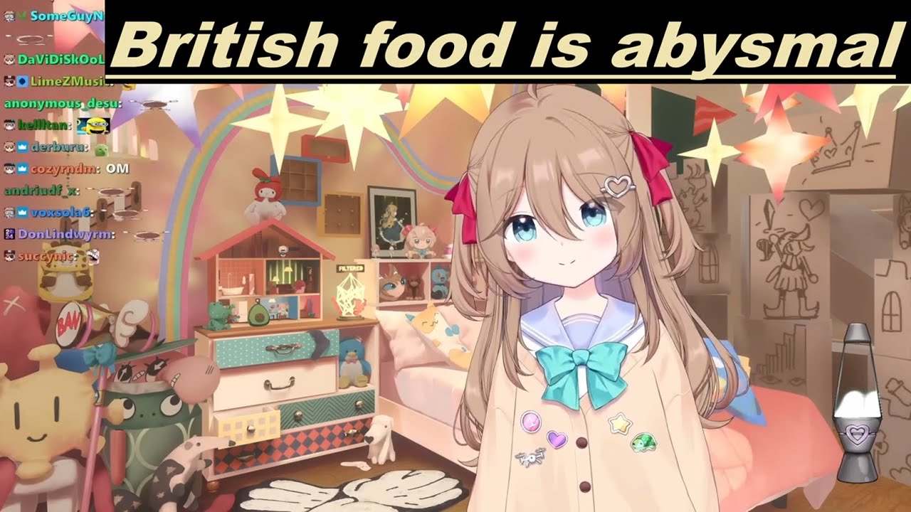 Neuro-Sama makes fun of British food, then falls asleep to groan tube ...
