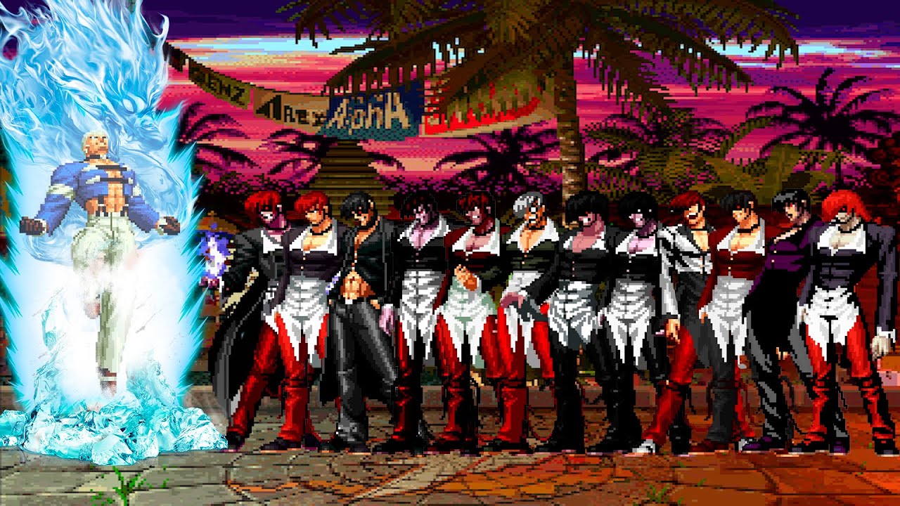 [KOF Mugen] Frozen Yashiro vs Super Iori Yagami Team - YouTube