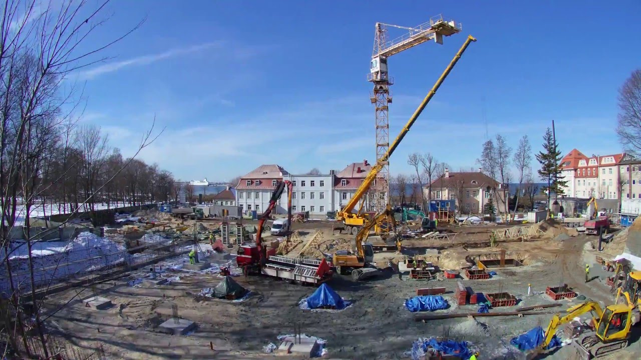 Pirita tee 20a ärihoone ehituse I etapp 23-24 Märts 2016 - YouTube