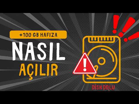 Hiçbir Şey Silmeden +100 GB Yer Açma! (Programsız Disk Temizleme)