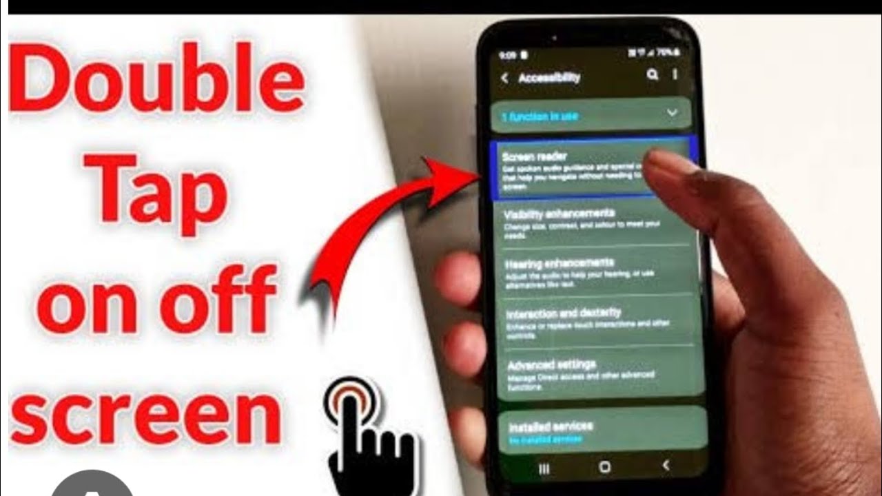 Talk back setting,Double tap on off setting - YouTube