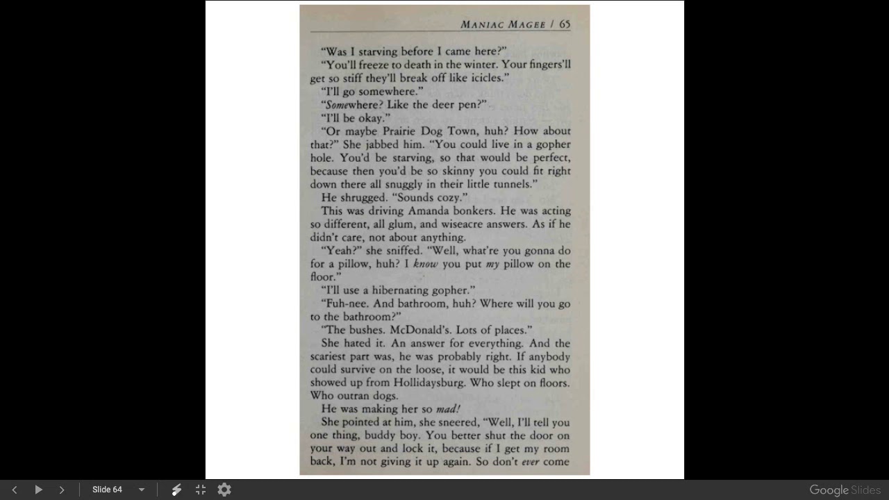 Maniac Magee-Ch.18 - YouTube