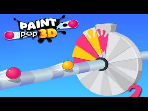 تجربه لعبه paint pop 3d - YouTube