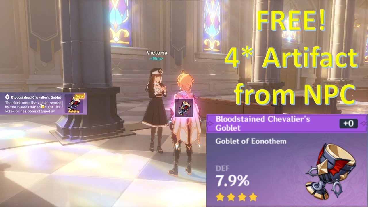 Where to find a Four-Star Goblet Artifact in Mondstat Tutorial | Sister ...