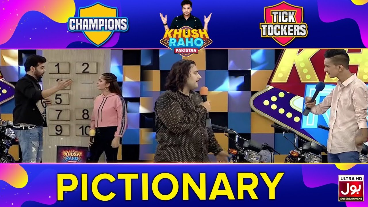 Pictionary | Khush Raho Pakistan Champions Vs Tick Tockers | Faysal ...