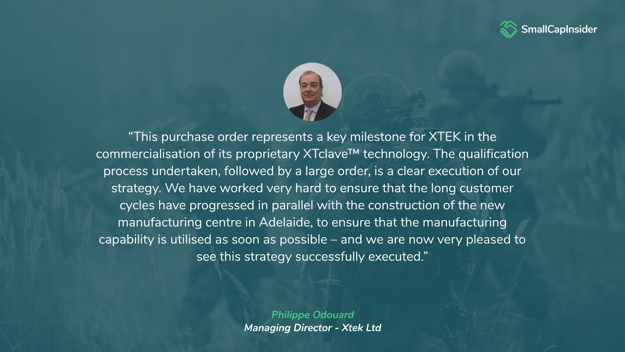 XTEK Limited (ASX:XTE) receives first international commercial order ...