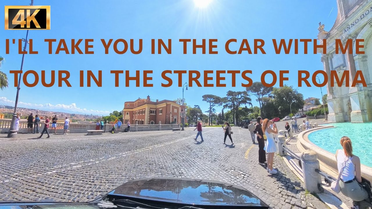 car tour in the streets of central Rome - YouTube