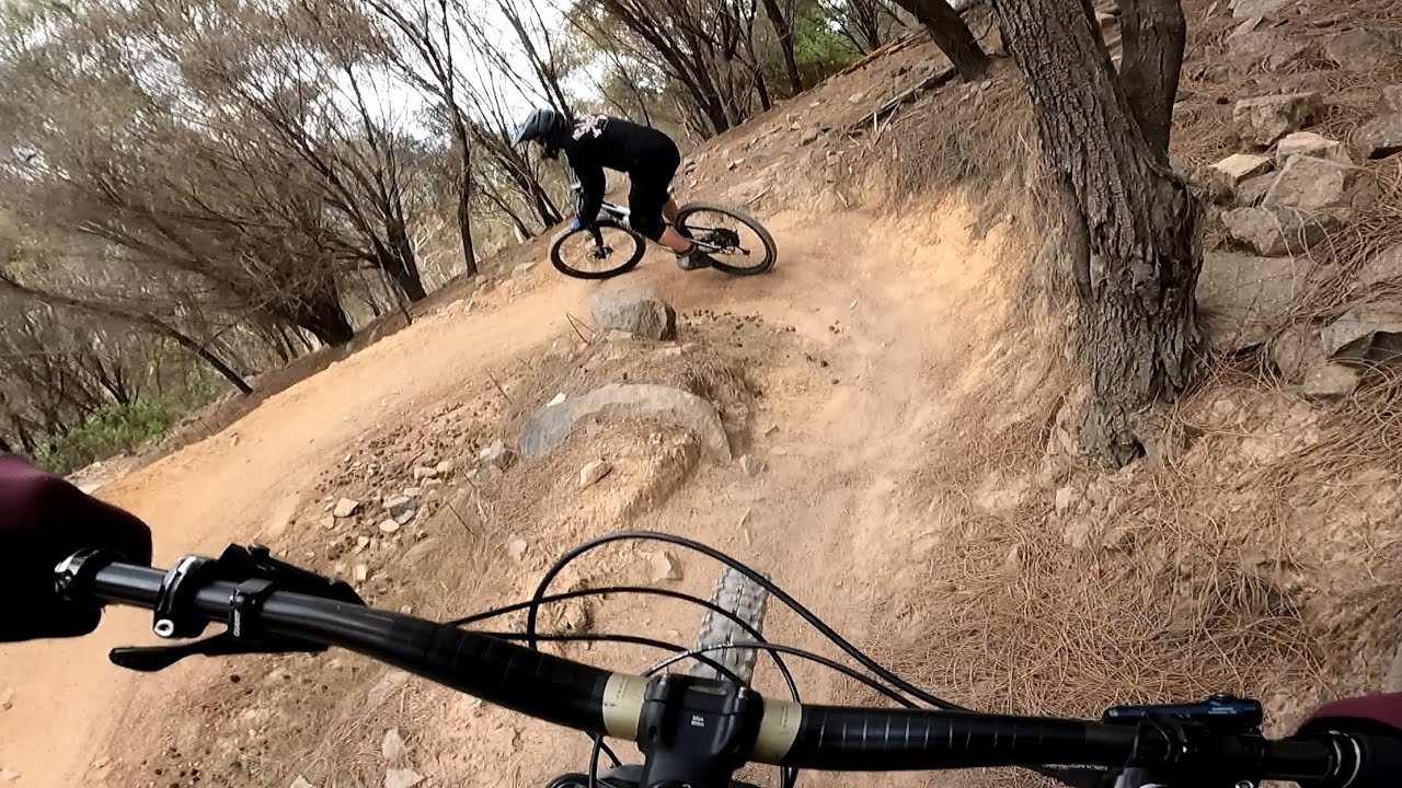 Stromlo mountain biking (Roller Coaster trail follow cam) Stromlo MTB ...