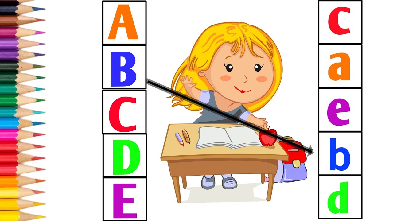 Abcd Matching | Match the Alphabets | Match Alphabet Capital Letters ...