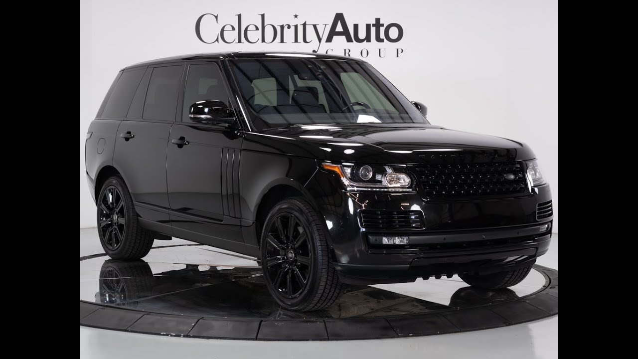 2017 LAND ROVER RANGE ROVER HSE BLACK DESIGN PKG PANO ROOF - YouTube
