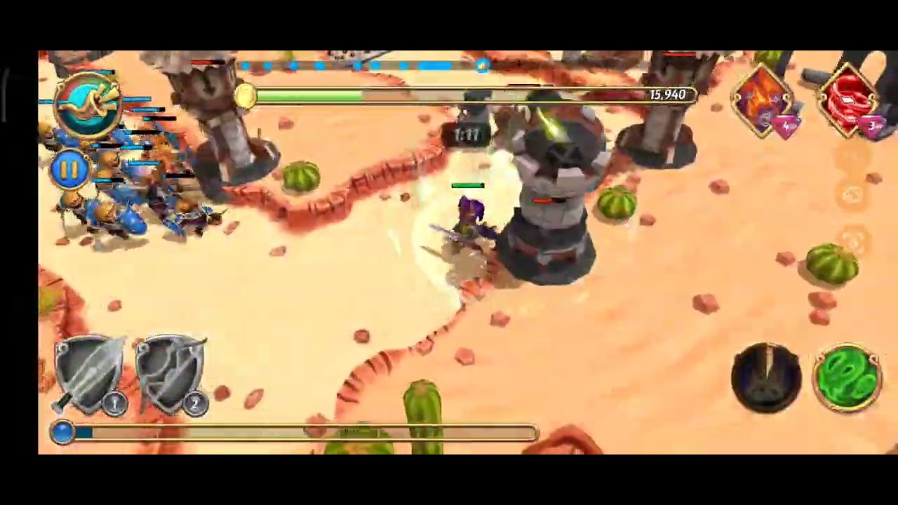 royal revolt 2 fight - YouTube