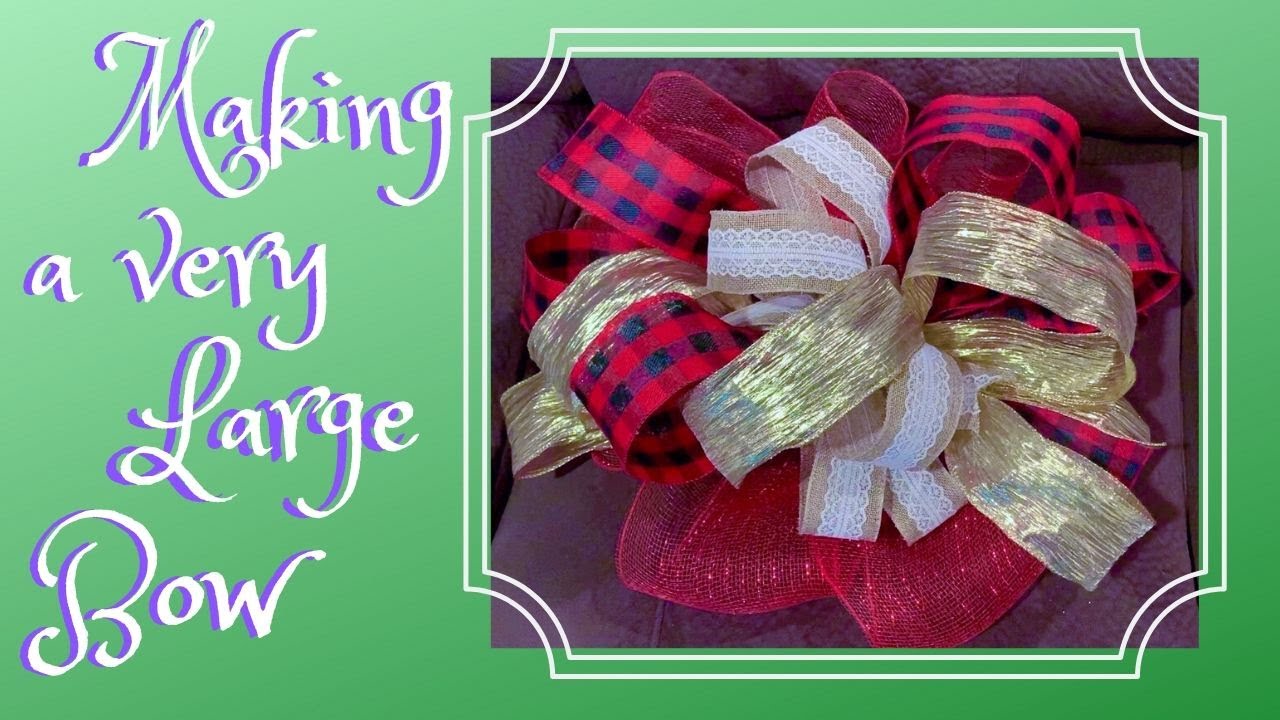 Make A Very Large Loopy Bow With Me ~ Bows For Every Season 🎀 Youtube