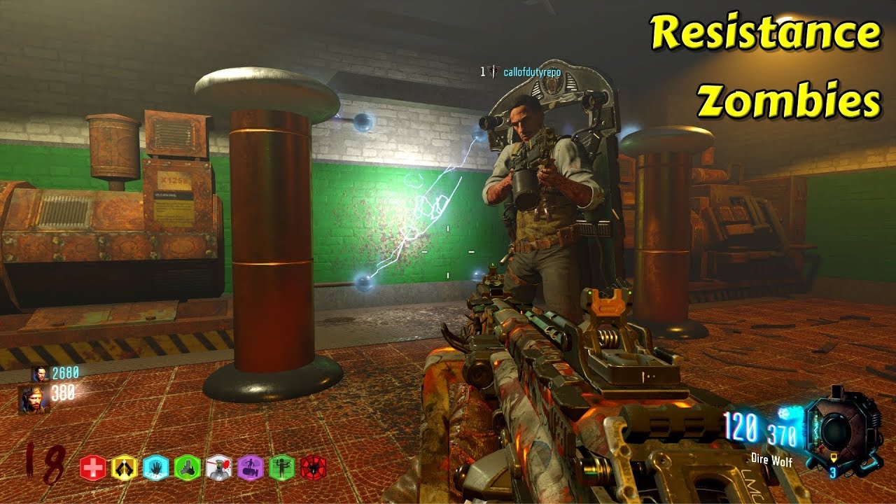 Bo3 Custom Zombies Resistance Shootable Symbols EE! - YouTube
