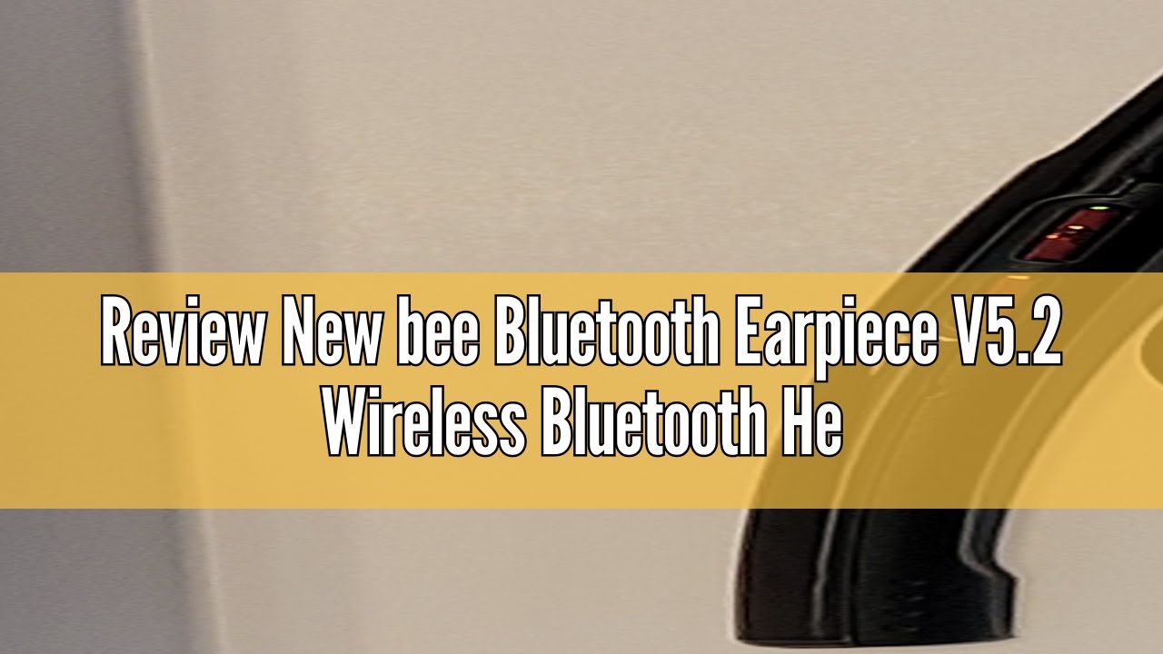 Review New bee Bluetooth Earpiece V5.2 Wireless Bluetooth Headset 24Hrs ...
