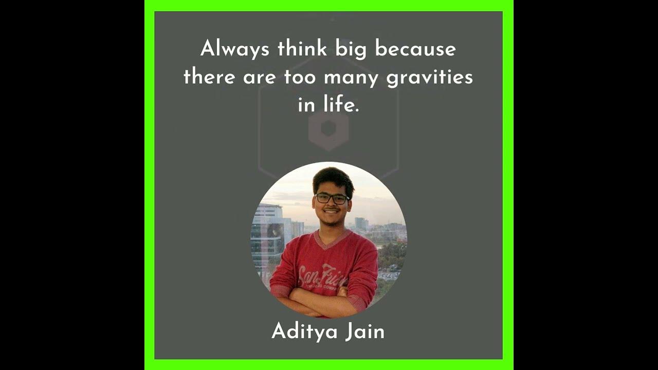 Aditya Jain | IIT Bombay CS| AIR 60 GATE CS | Data Scientist - YouTube