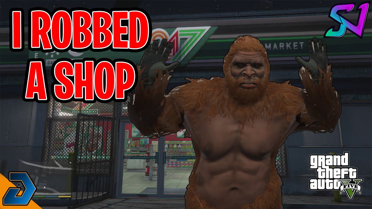 I ROBBED A SHOP AS A ORANGUTAN | | GTA V Highlights | SCORA NETWORK ...