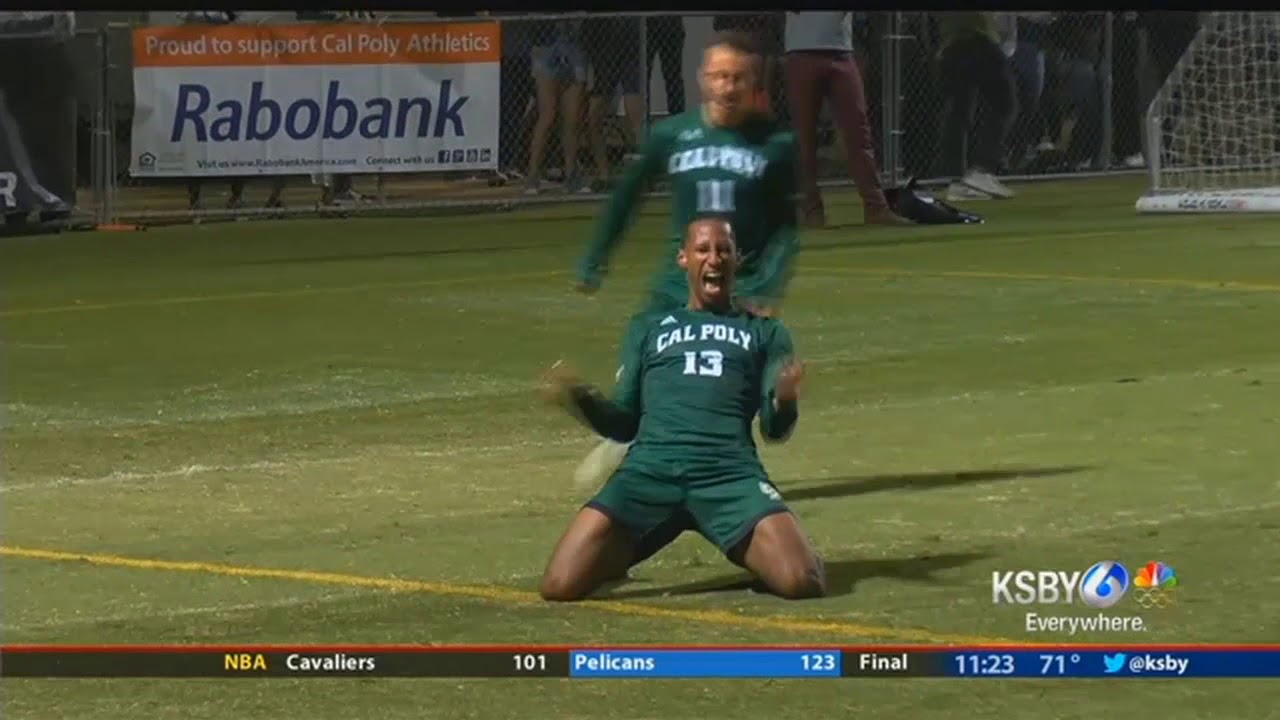 In front of nation’s largest crowd, Cal Poly rolls past UCSB, 4-1 - YouTube