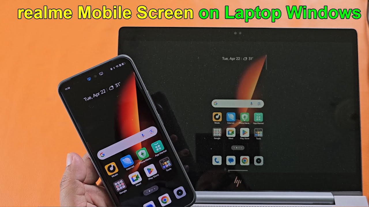 How to cast realme mobile screen on laptop windows 11 - YouTube