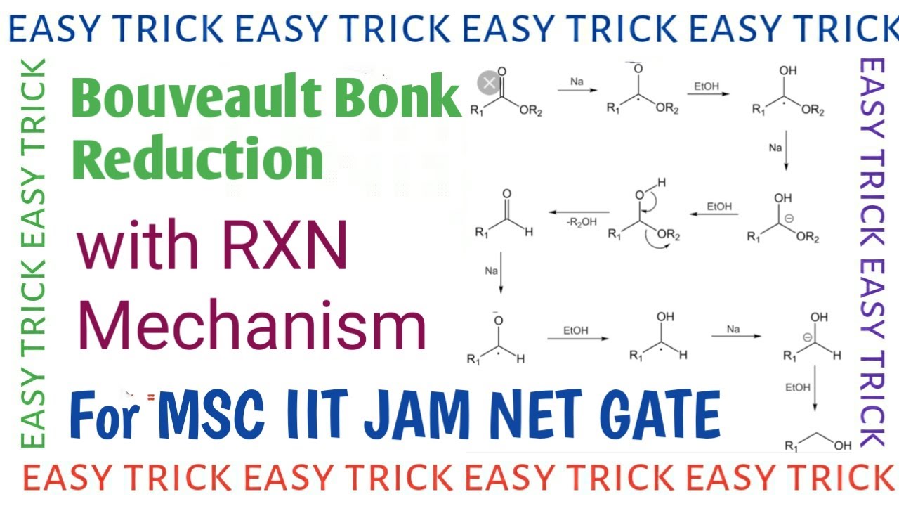 Bouveault Blanc Reduction With RXN Mechanism for 12th class - YouTube