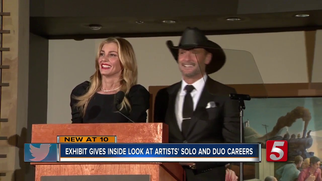 Tim McGraw, Faith Hill Speak At Unveiling Of CMHOF Exhibit - YouTube
