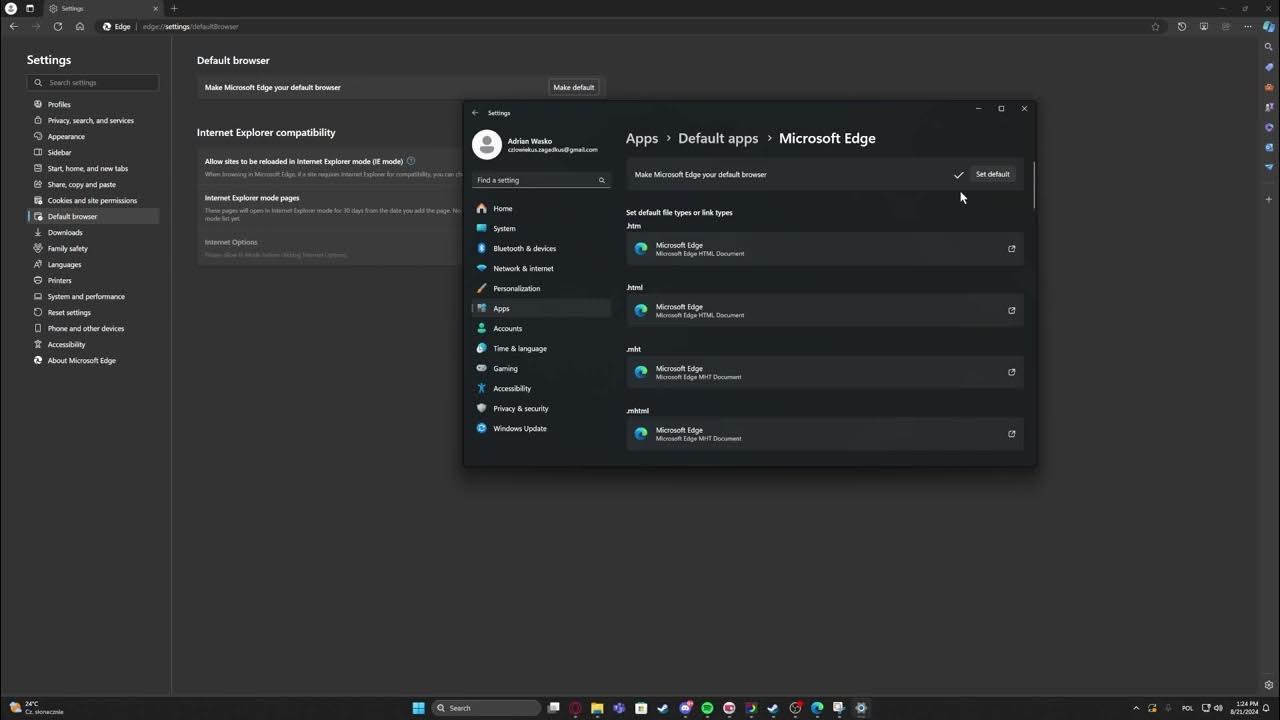 How To Set Microsoft Edge As Default Browser - YouTube