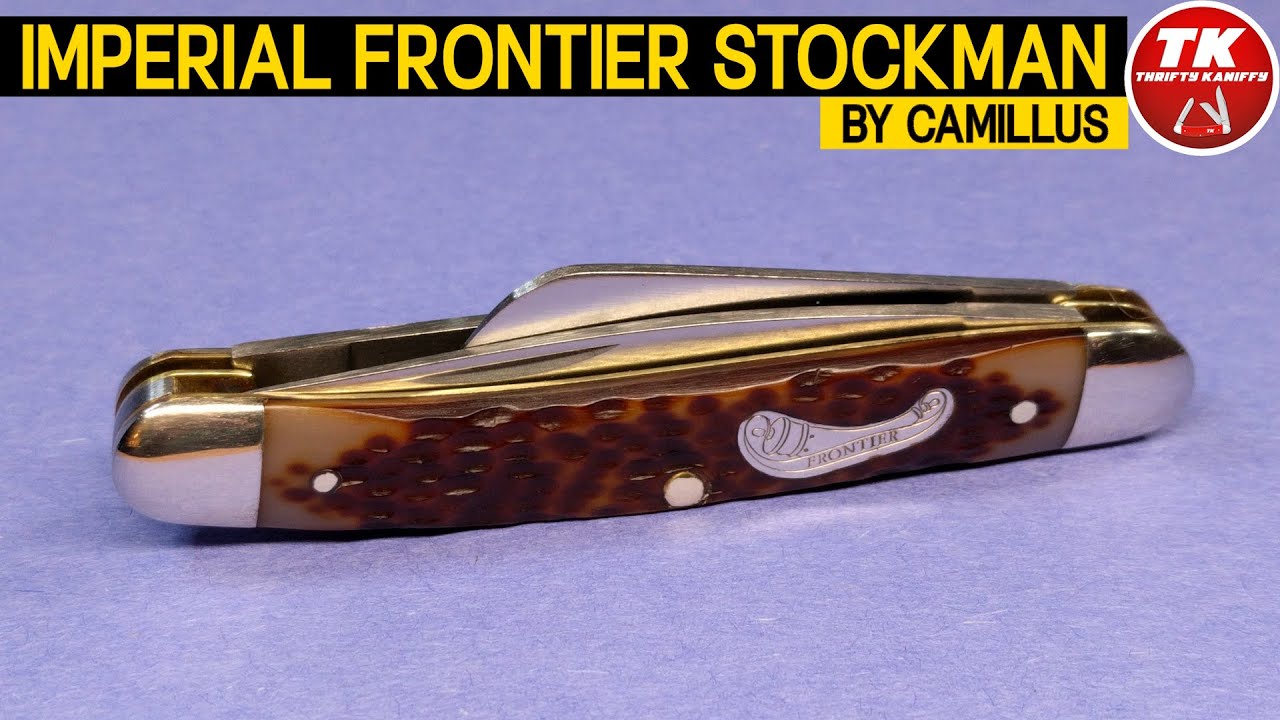 Imperial Frontier Series Stockman Pocket Knife by Camillus 4231 - YouTube