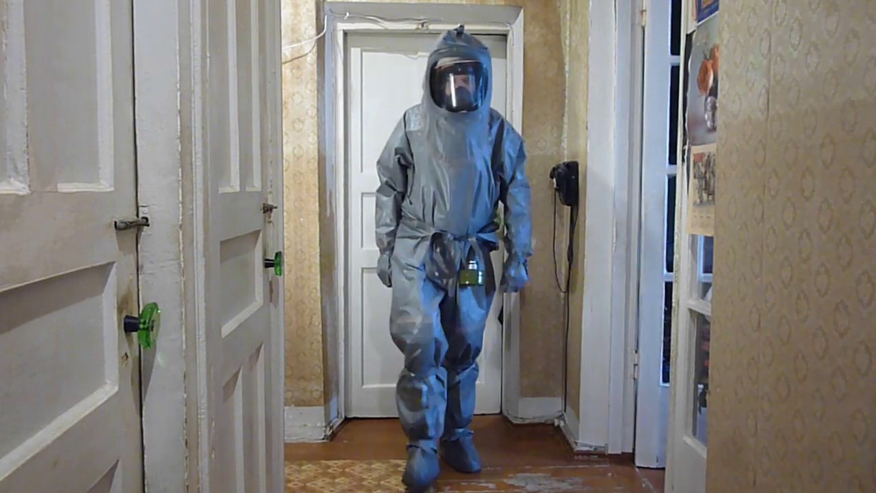 Russian hazmat suit KIH 4M (КИХ 4М) # 03 - YouTube