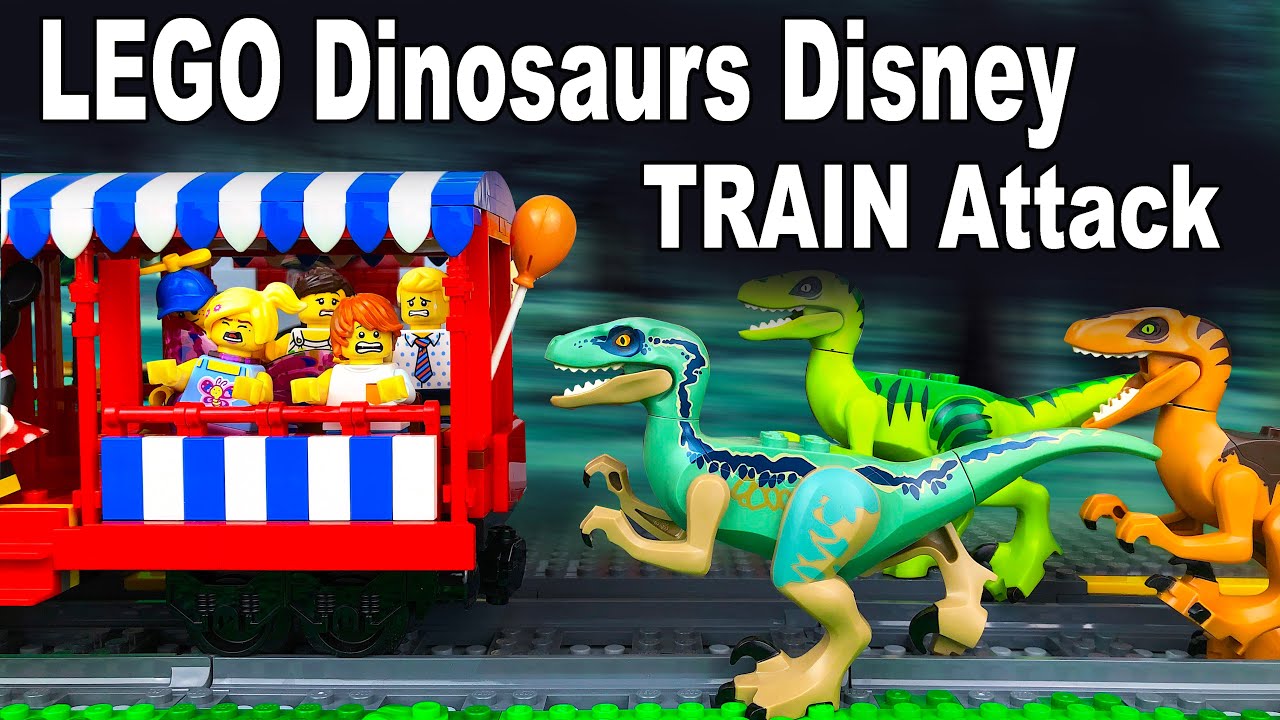 LEGO Dinosaurs Attack Train (4K) Lego Jurassic World 2020 - YouTube