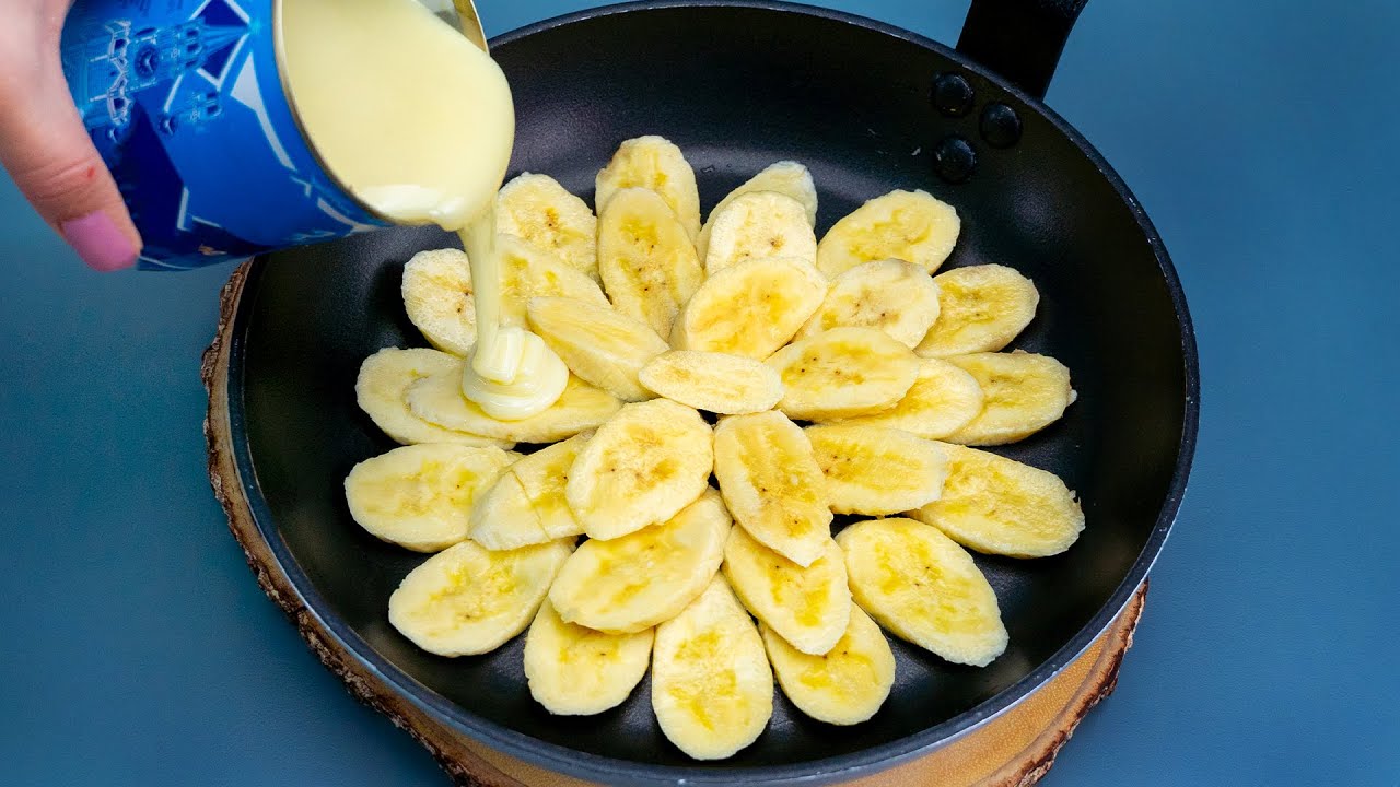 Avez-vous 2 bananes et une poêle? Ce dessert est plus savoureux qu'au ...