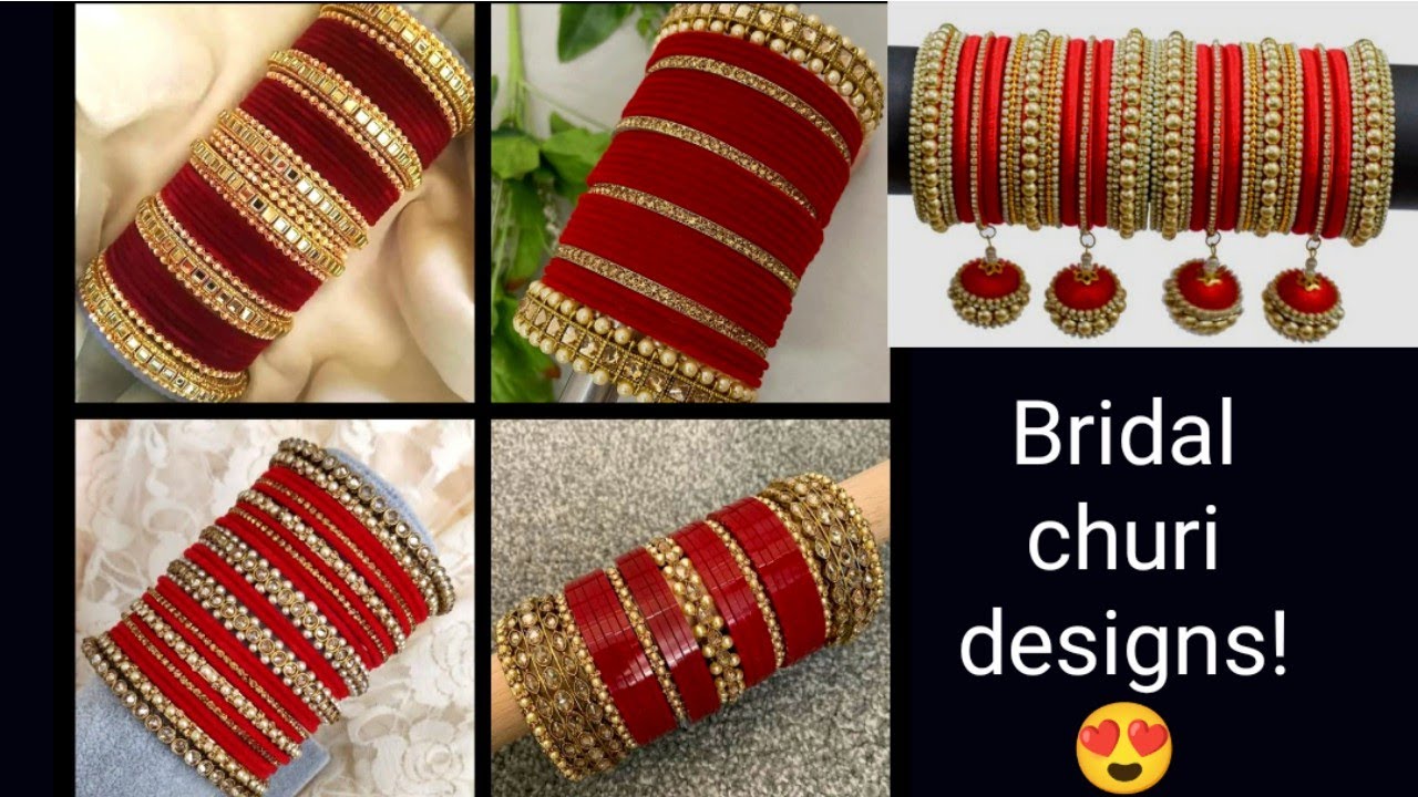 Bridal red churi designs😍2022!#bridalchuda #bridalchuriset - YouTube