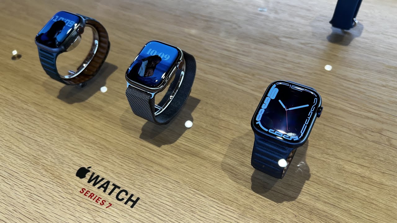 Apple watch series 7 titanium vs stainless steel vs aluminum leather ...