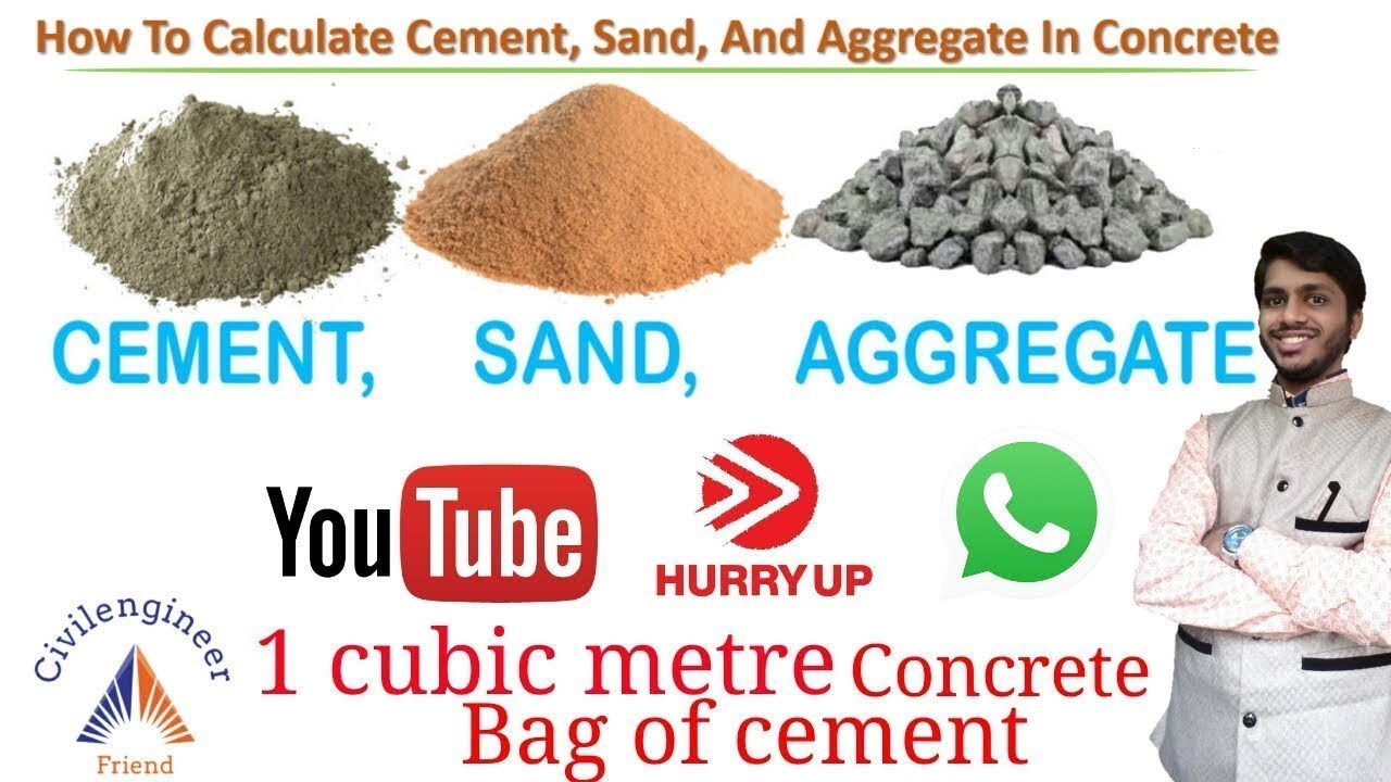 How to calculate cement sand and aggregate quantity in 1 cubic metre ...