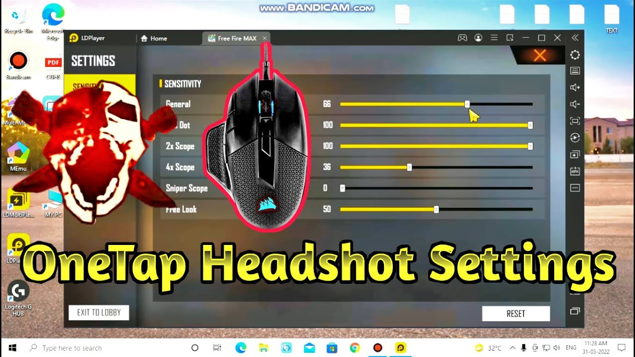 Best sentivity settings for Free Fire PC player. Free Fire sensitivity ...