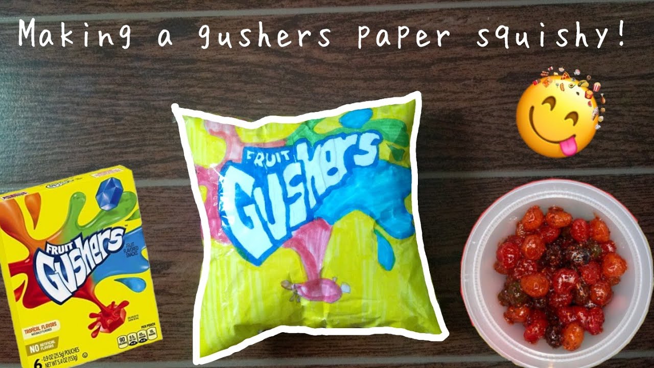 MAKING A GUSHERS PAPER SQYISHY! - YouTube