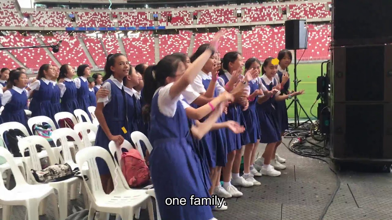 CHIJ Singapore 165th Anniversary ~ "One Family" at National Stadium ...