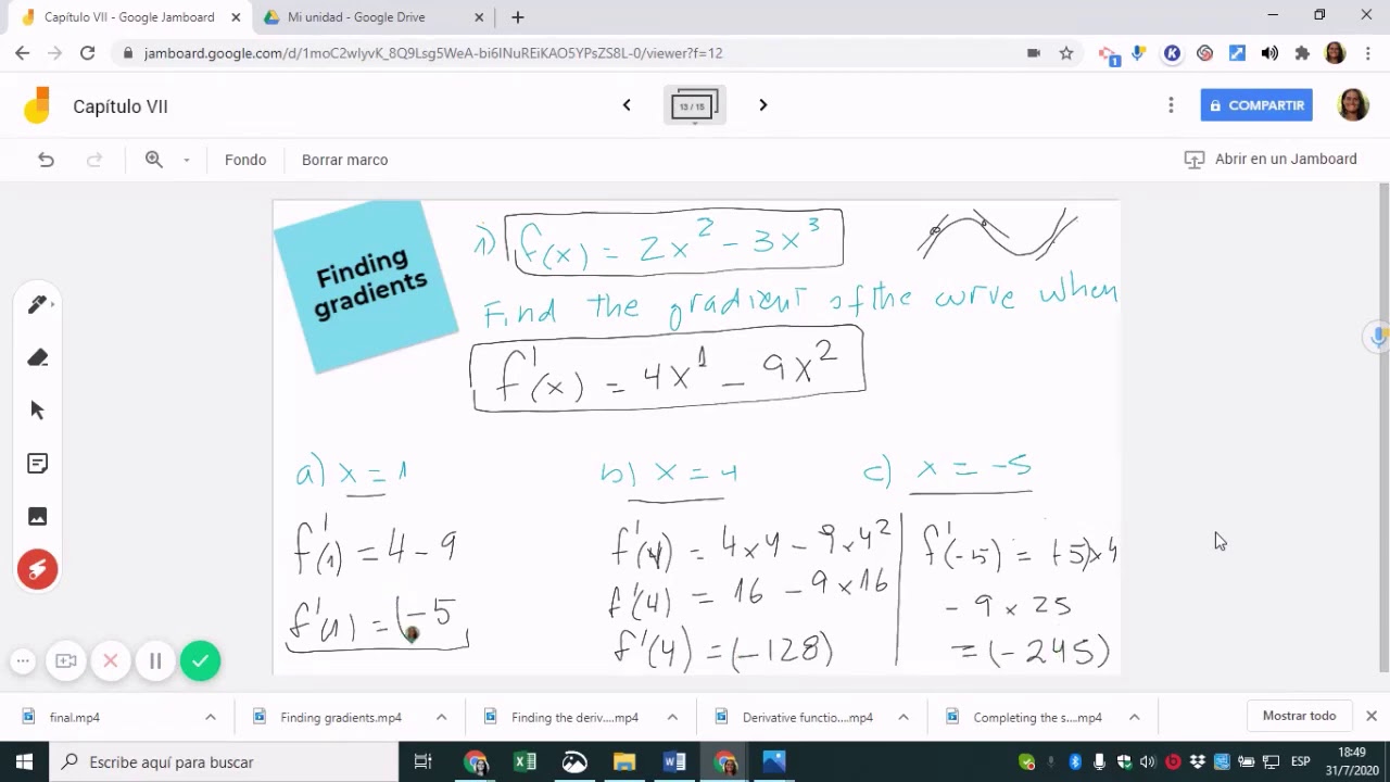 FINDING GRADIENTS. IGCSE. (explicación en español) - YouTube
