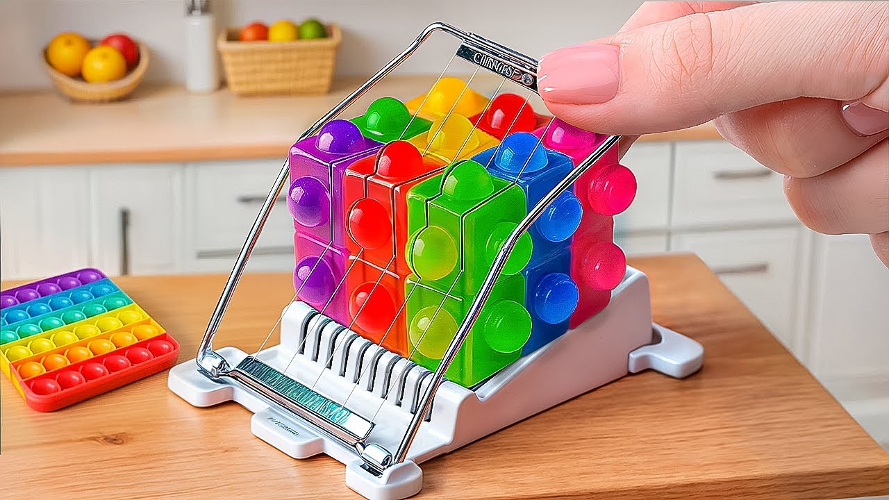 Amazing Candy Pop it Trend! Satisfying Miniature Rainbow Lollipop Candy ...