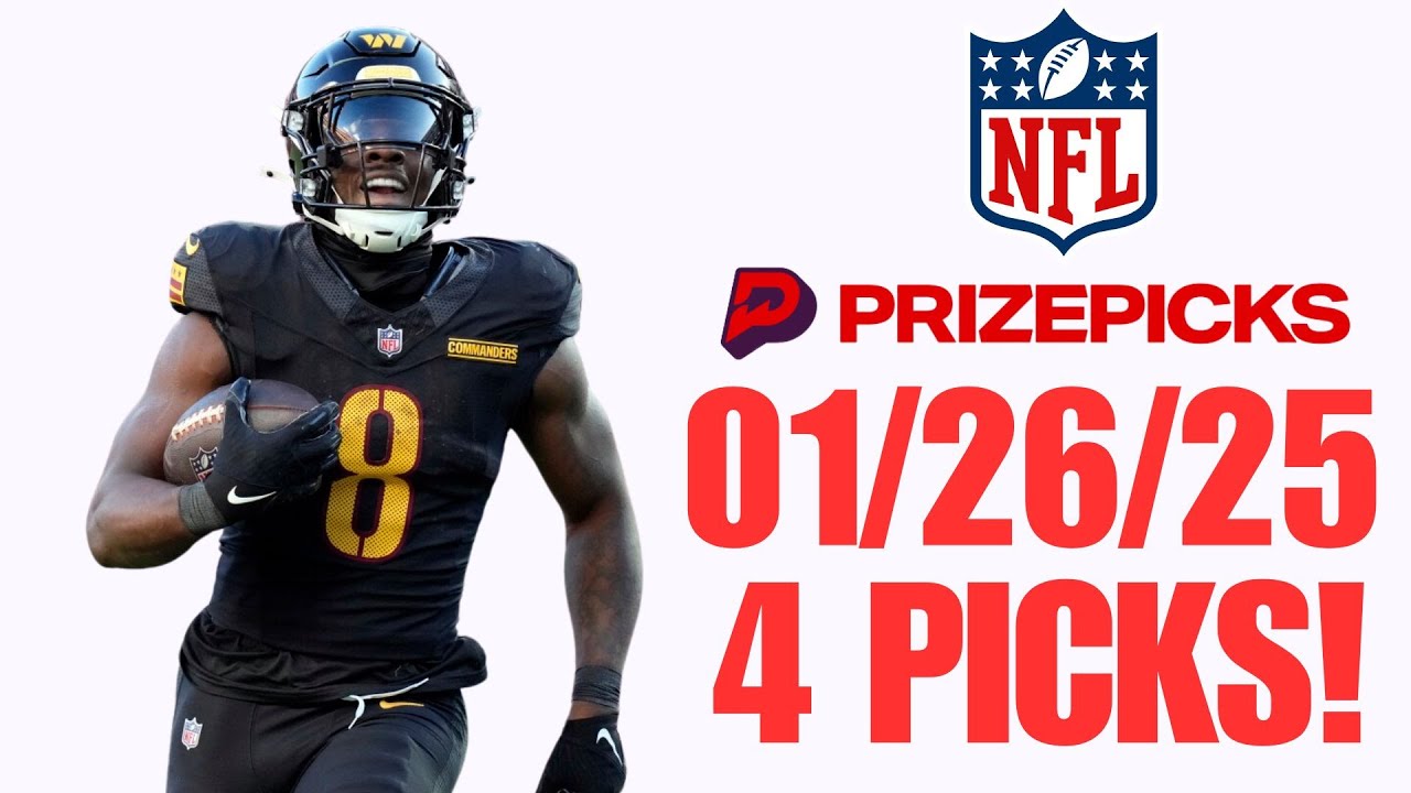 🏈 BEST NFL PICKS FOR SUNDAY | TODAY | PRIZEPICKS | PLAYOFFS ...