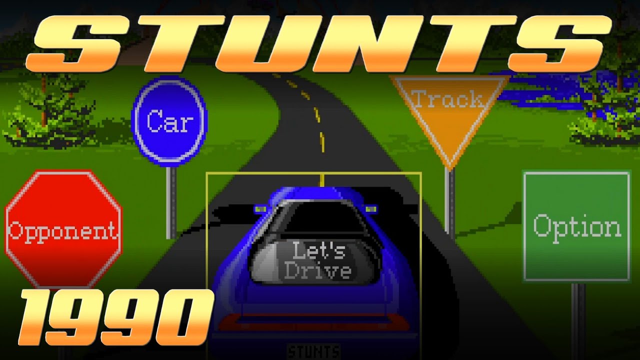 Stunts 1990 | MS-DOS Retro Gaming Nostalgia in 4K - YouTube