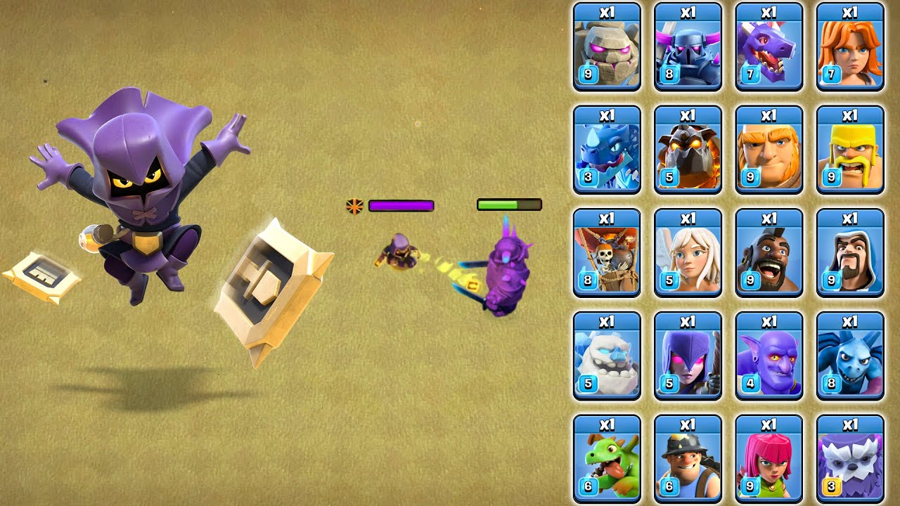 Headhunter vs All Troops Clash of Clans | Head Hunter Attack COC - YouTube