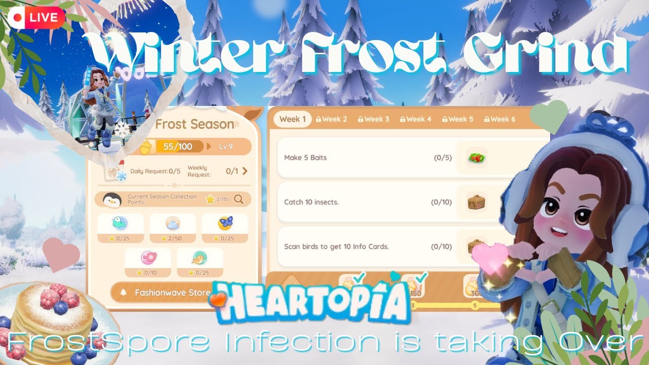 Lets get into the Week 1 Winter Frost Grind | Heartopia Winter Frost ...