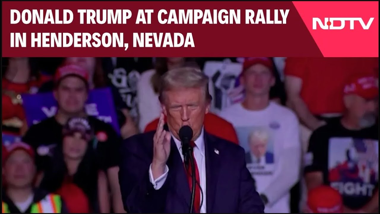 Harris Vs Trump | Donald Trump At Campaign Rally In Henderson, Nevada ...