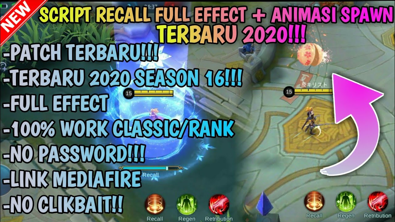 SCRIPT RECALL FULL EFFECT + ANIMASI SPAWN!!!TERBARU 2020!!! - YouTube