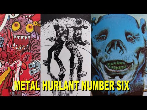 Metal Hurlant Number 6 Sci-Fi Fantasy Comic Book Art- Moebius Airtight Garage & Richard Corben's Den