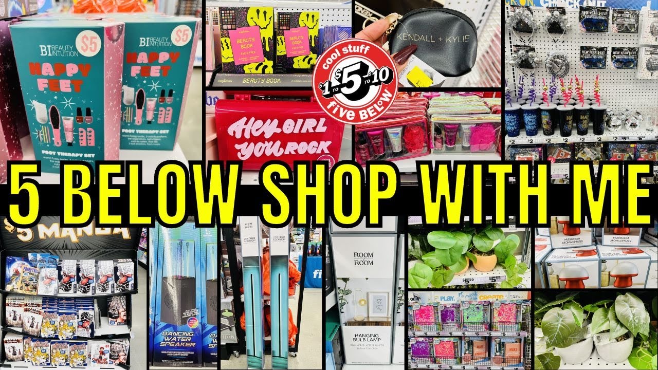 5 BELOW SHOP WITH ME | FIVE BELOW SHOPPING | NEW ARRIVALS 5 BELOW - YouTube