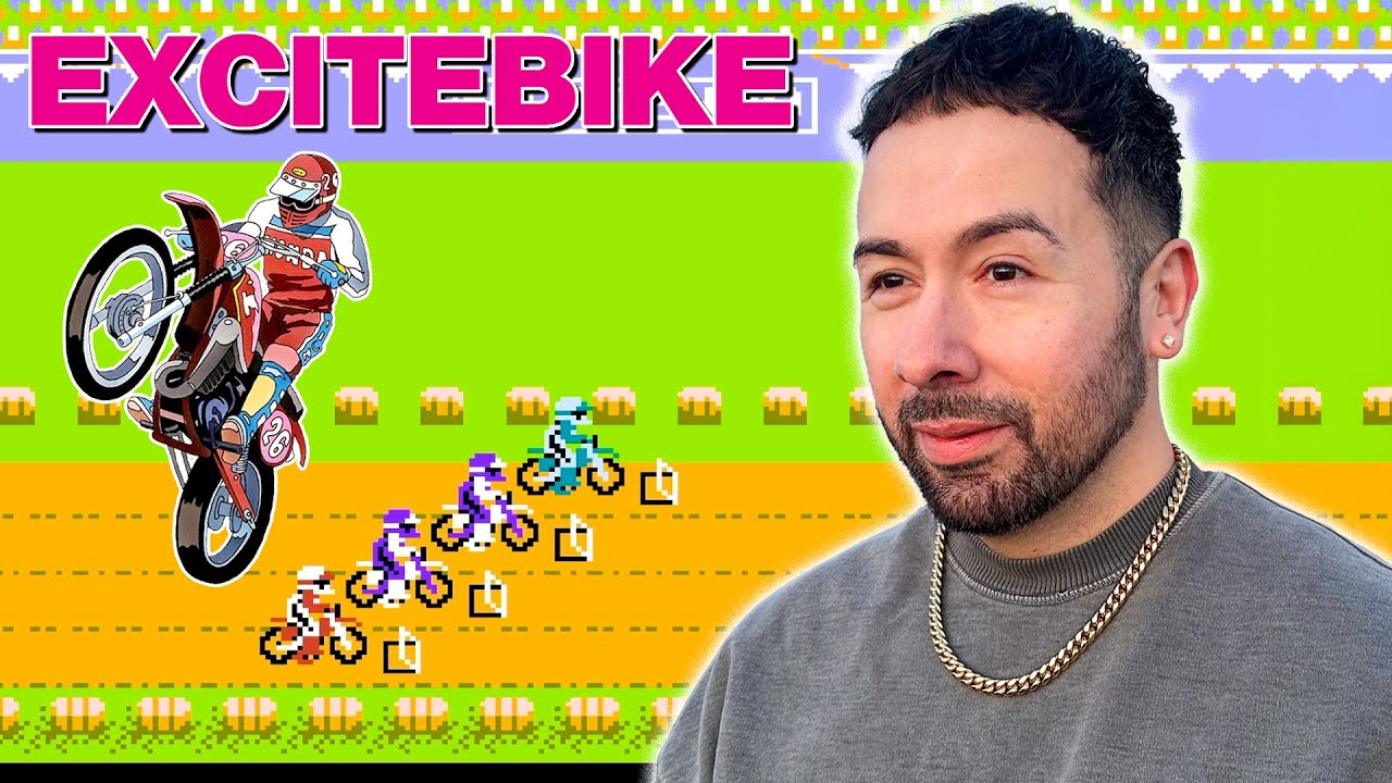 Excitebike (NES) - Walkthrough w Commentary | Luis Gusto Games - YouTube