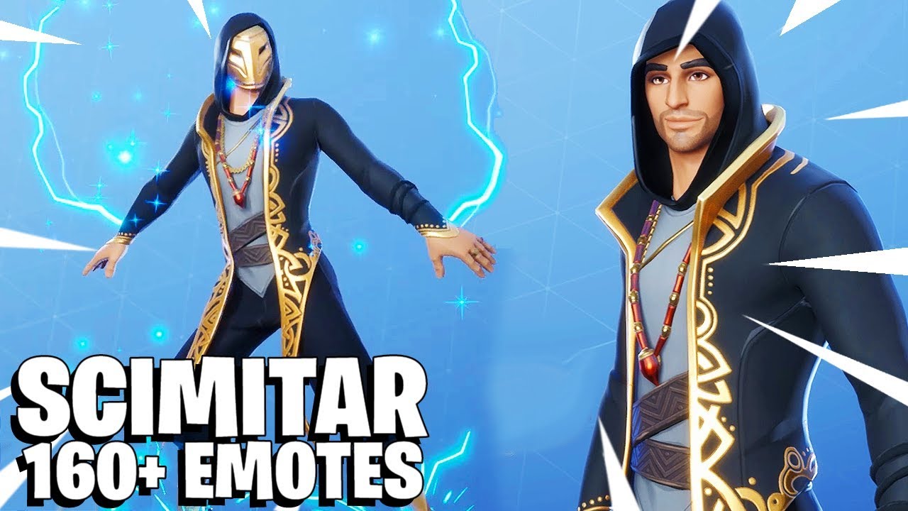 SCIMITAR Fortnite with 160+ EMOTES DANCES SHOWCASE - YouTube