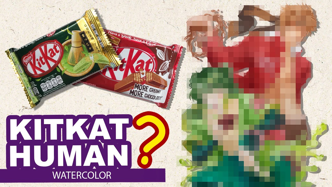 If KitKat were human? | Semi realistic Style | Huta Chan l Original ...