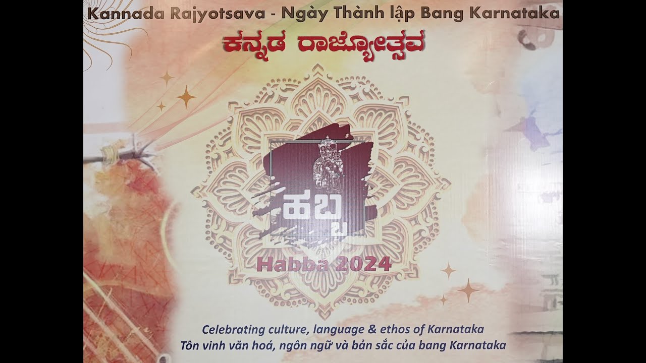 Karnataka Rajyotsava 2024 - Ho Chi Minh city, Vietnam - YouTube
