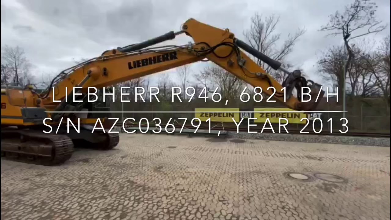 Liebherr R946, S/N AZC036791 - Zeppelin Used - YouTube